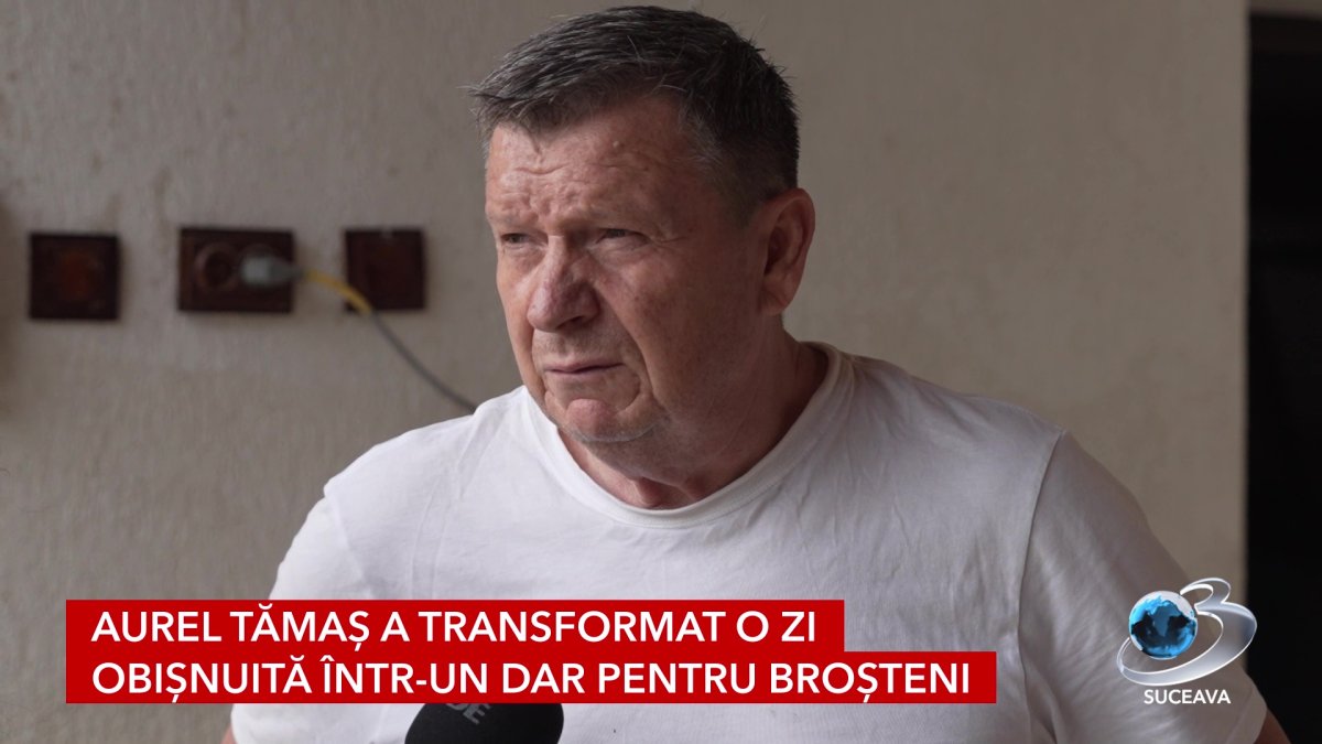 Artistul Aurel Tămaș a venit personal cu ajutoare la Broșteni