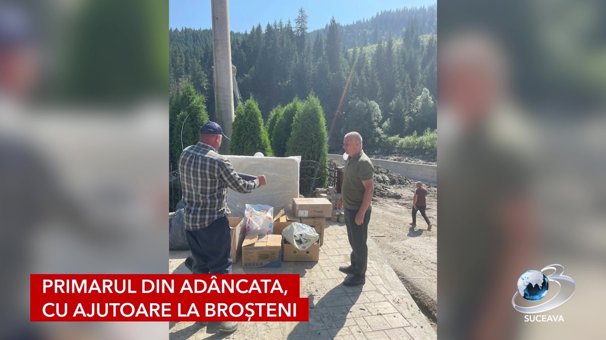 Primarul din Adâncata, cu ajutoare la Broșteni
