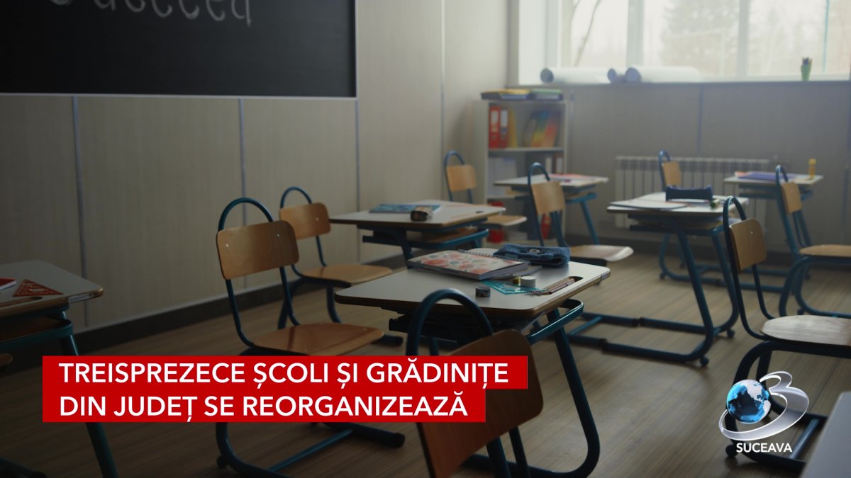 Treisprezece școli și grădinițe din județ se reorganizează