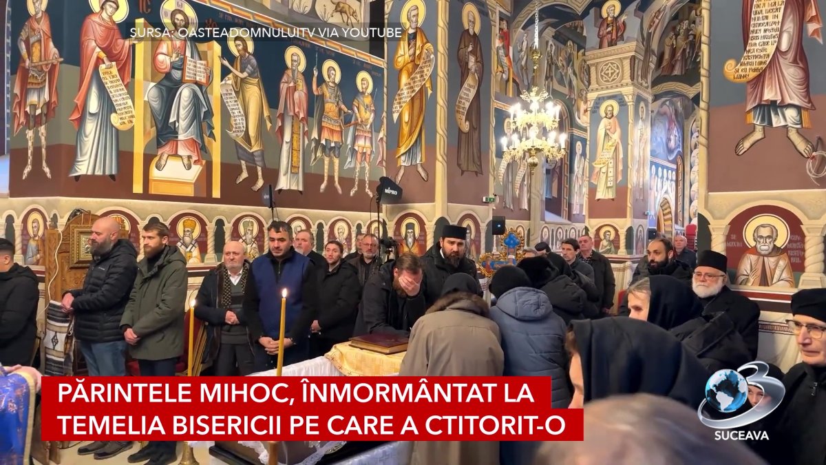 Mii de credincioși l-au condus pe părintele Dimitrie Mihoc pe ultimul drum
