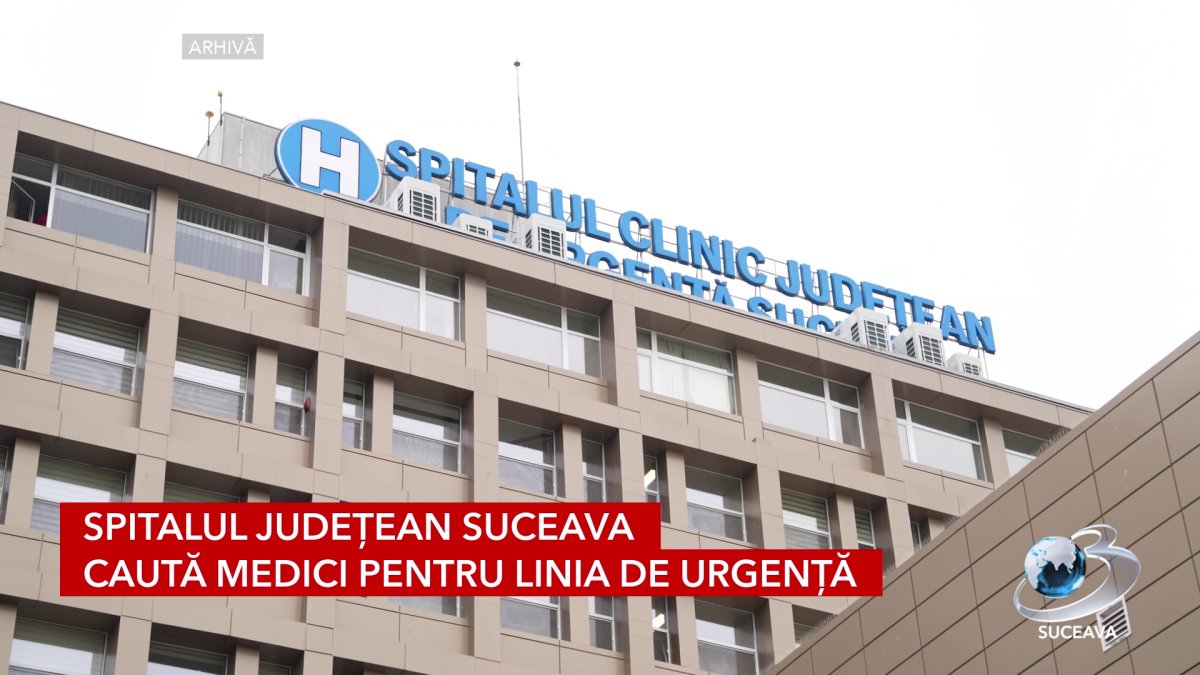 Spitalul Județean Suceava caută medici pentru linia de urgență