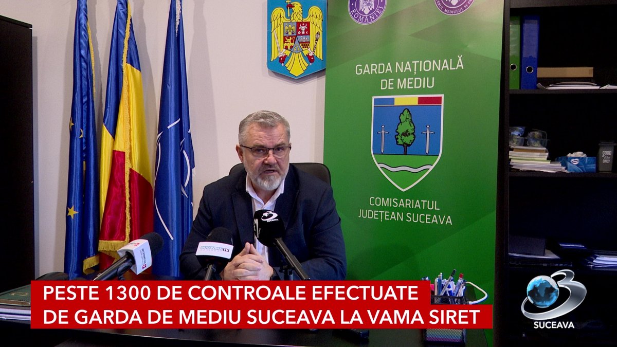 Peste 1300 de controale efectuate de Garda de Mediu Suceava la Vama Siret